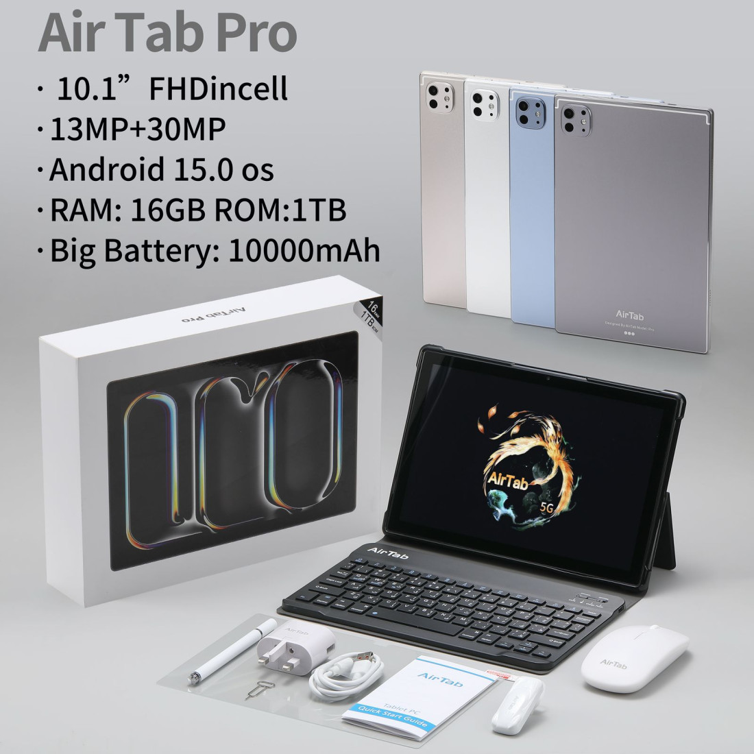 Airtab Pro Tablet PC - 16GB RAM 1TB